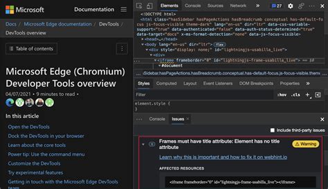 Whats New In Devtools Microsoft Edge 91 Microsoft Edge Developer Documentation Microsoft