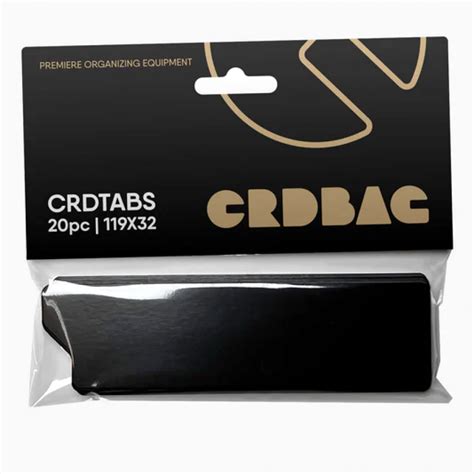 Crdbag Tabs Pack De 20 Negroblanco