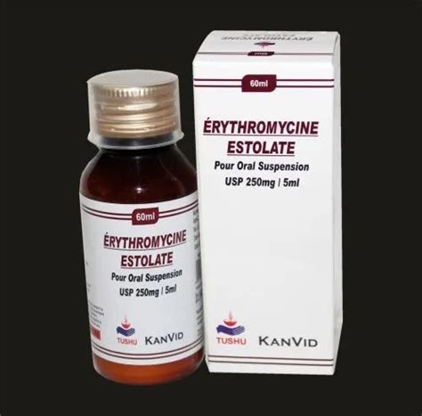 Erythromycin Oral Suspension 125mg5ml For Commercial 60ml At ₹ 45