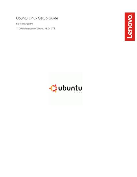 PDF Ubuntu Linux Setup Guide Section 1 BIOS Setup And Pre Installation Steps The First
