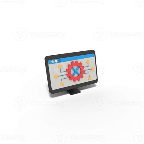 3d Illustration Of Error Network Settings 13714552 Png