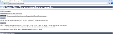 Status 500 Filter Execution Threw An Exception是什么情况 Csdn社区