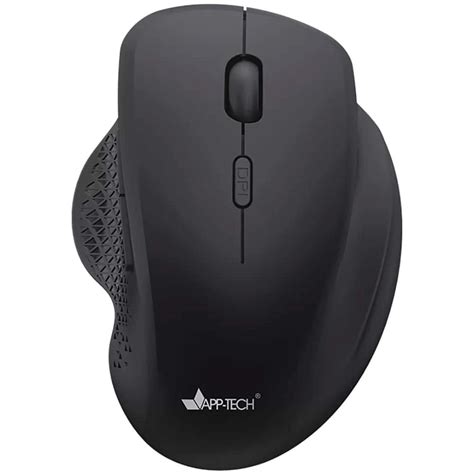 Mouse Sem Fio Ergonômico Recarregável 1600dpi Preto Mwr560 App