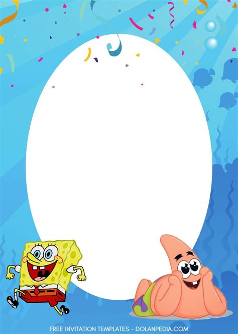 9 Spongebob Squarepants The Movie Canva Birthday Invitation Templates