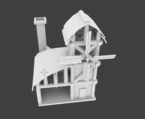 Blender 风车磨坊3d模型素材资源免费下载 Blender3d模型库