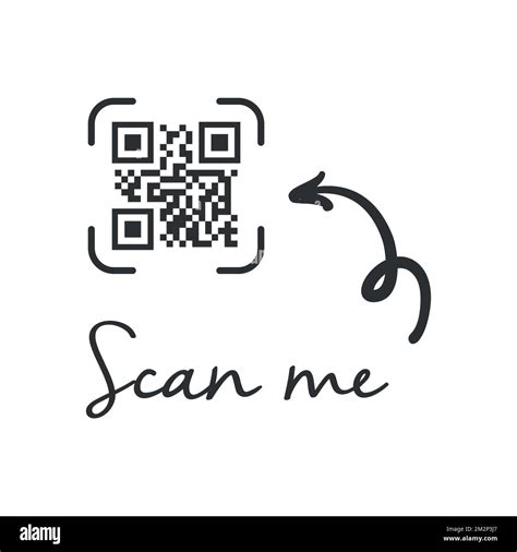 Qr Code For Smartphone Inscription Scan Me With Smartphone Icon Qr Code For Payment Vector