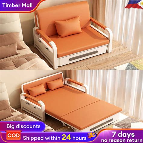 Folding Sofa Bed Foldable Sofa Bed With Storage Leather Multifunctional
