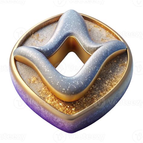 Elegant Artistic Integral Symbol Isolated For Calculus Graphics