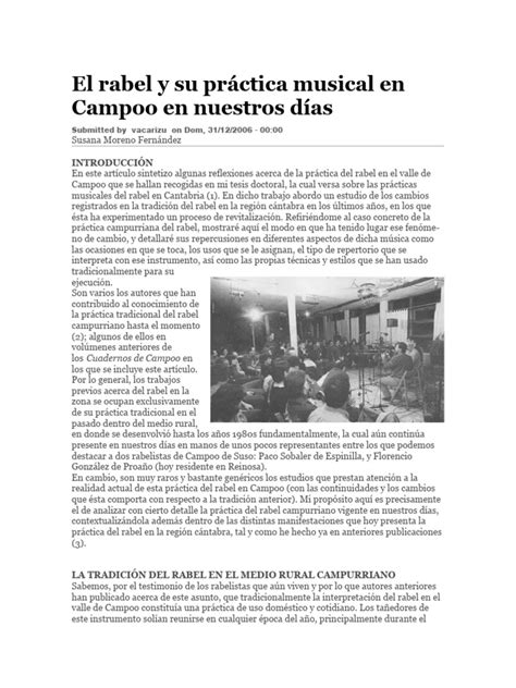 El Rabel Y Su Práctica Musical En Campoo En Nuestros Días Descargar