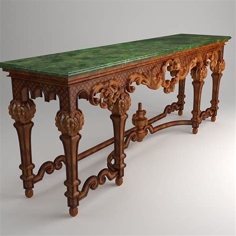 Classical Table 3d Model Classical Table 3d Model