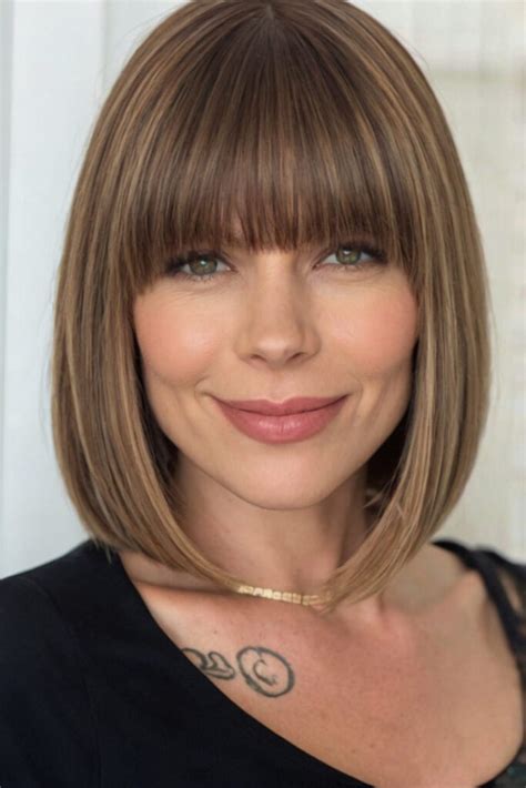 The Ultimate Guide To Chic Shoulder Length Haircuts With Bangs For