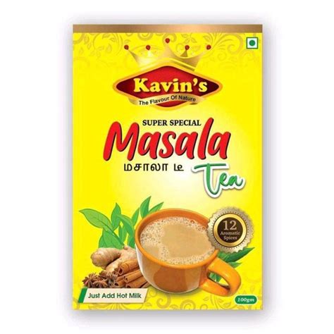 kavin s masala tea super spice tea 100g shopee malaysia