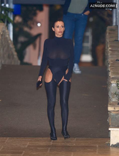 Bianca Censori Stuns In Sexy Sheer Bodysuit At La Album Listening Party Aznude