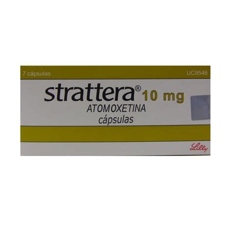 Strattera Atomoxetina 10 Mg 7 Cápsulas Farmacompara