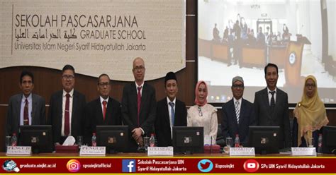 Ujian Promosi Doktor Saifudin Asrori Sekolah Pascasarjana Universitas Islam Negeri Syarif