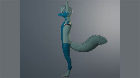 3d Furry Fox Model Turbosquid 2392524