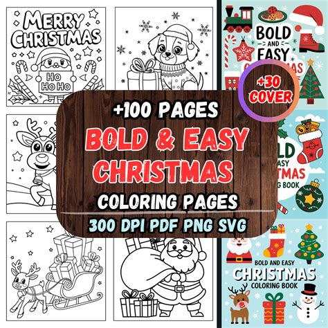Easy Christmas Coloring Pages