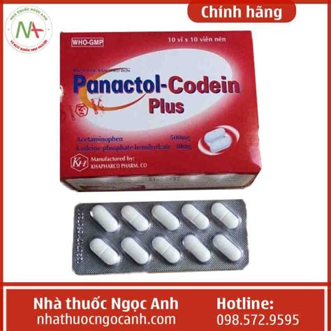 Thuốc Panactol Codein Plus Công Dụng Liều Dùng Lưu ý Tác Dụng