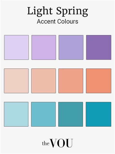 Light Spring Color Palette Light Spring The Ultimate Guide ∙