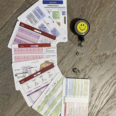 Ekg Badge Cheat Sheet Etsy