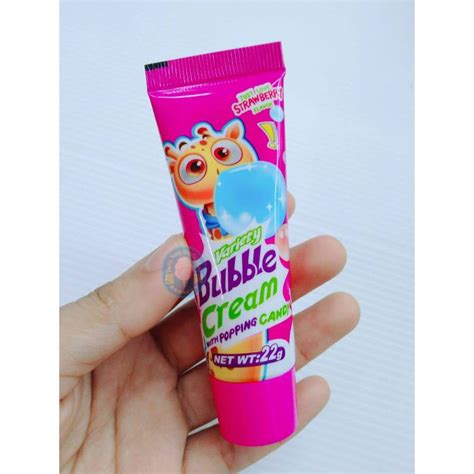 20 Pcs Viral Toothpaste Bubble Cream Bubble Gum With Popping Candy