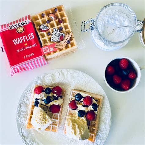 Vafler Med Toppings Dan Cake