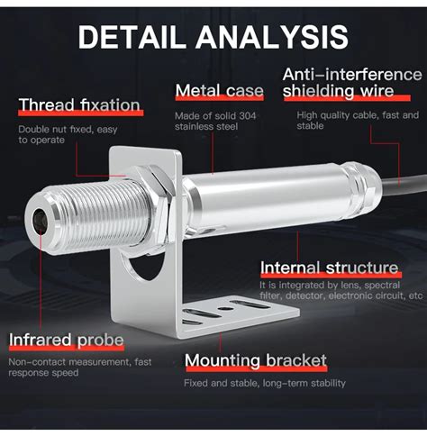 Industrial IR Temp Sensor Meter Accurate Reliable