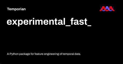 Experimentalfastfouriertransform Temporian