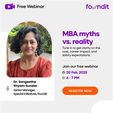 mbaaspirants careerimpact mbamyths corporate growth jobs foundit nandini m