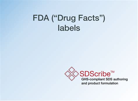 Fda Labels — Sdscribe™