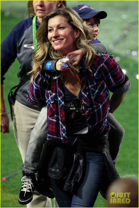 Gisele Bundchen Joins Tom Brady On Field After Super Bowl Win Photo