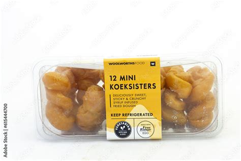 Johannesburg South Africa Mini Koeksisters From Woolworths Food Isolated On A Clear