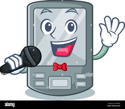 Singing Personal Digital Assistant With Mascot Shape Stock Vector Image And Art Alamy