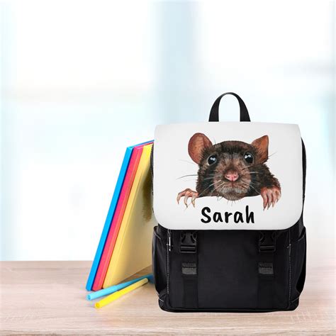Personalized Rat Backpack Sports Rucksack For Rat Lovers T Etsy