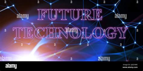Abstract Science And Technology Background Text Future Technology Stock
