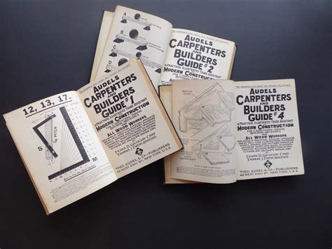 Audels Carpenters And Builders Guide Volume 1 2 And 4 Manual
