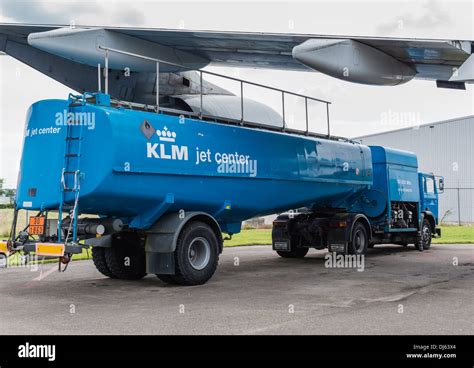 Klm Fuel Truck On Display In The Permanent Exhibition At Lelystad