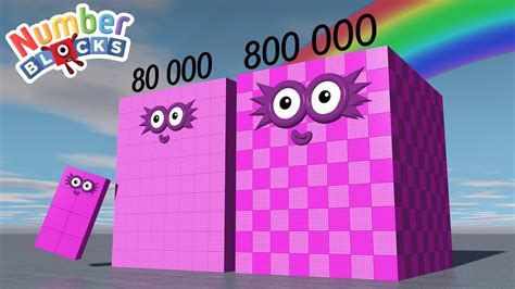 Numberblocks 800 000 Thousand Inside Cube Colorful Tetris Puzzle