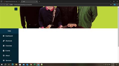Stop The Header Image From Overlapping The Nav Bar Using Only Html And Css Stack Overflow