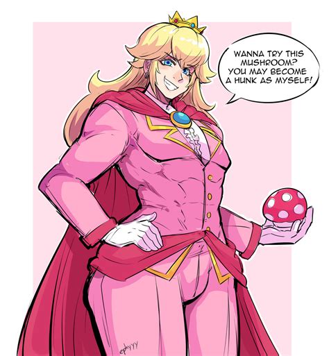 Male Princess Peach Tf Ftm By Ephyyy On Deviantart