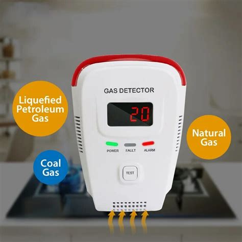 가정용 천연 가스 누출 감지기 메탄 lpg 가정용 누출 테스터 dn20 솔레노이드 밸브 자동 차단 보안 시스템 화재 방지
