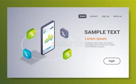 Financial Growth Chart Mobile App Statistic Data Business Analytics