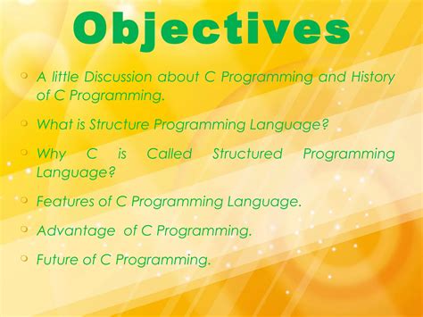 C Programming Presentation For University PPT
