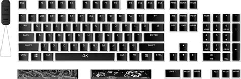 hyperx pudding keycaps 2 full key set pbt 112 keys