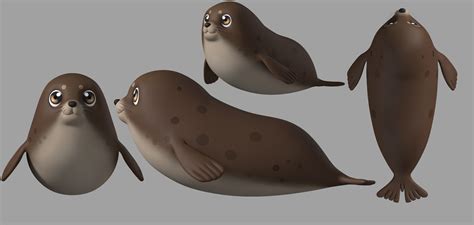 Artstation Cartoon Seal Resources