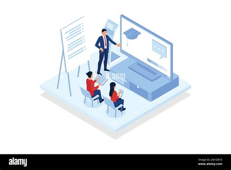 Join Class People Joining Smart Classes Via Teaching Software Video