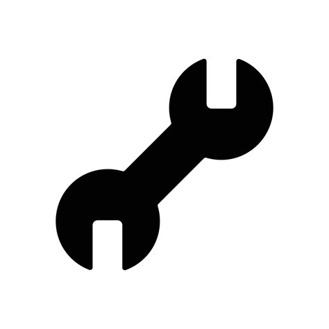 Spanner Icon Solid Icon 34204912 Vector Art At Vecteezy