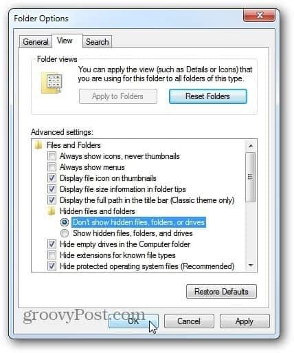 Windows Tip How To Hide Files And Folders