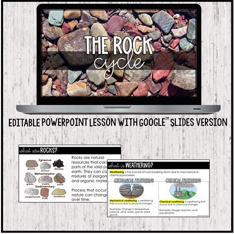 The Rock Cycle Weathering Erosion And Deposition Quick Lesson And