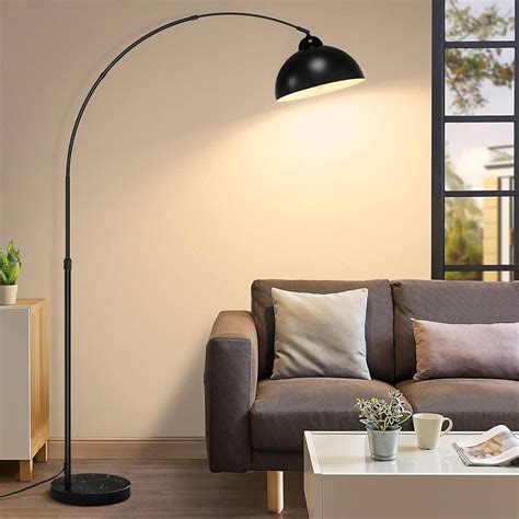 Large Arc Floor Lamp Shade Mansur Beige Brownandblack Arc Floor Lamp